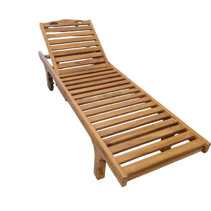Teak wood Sun Loungers | Teak Garden Patio Reclining Sunbed